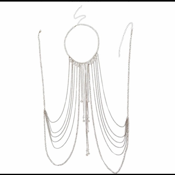 Jewelry | Crystal Tassel Body Chain | Poshmark